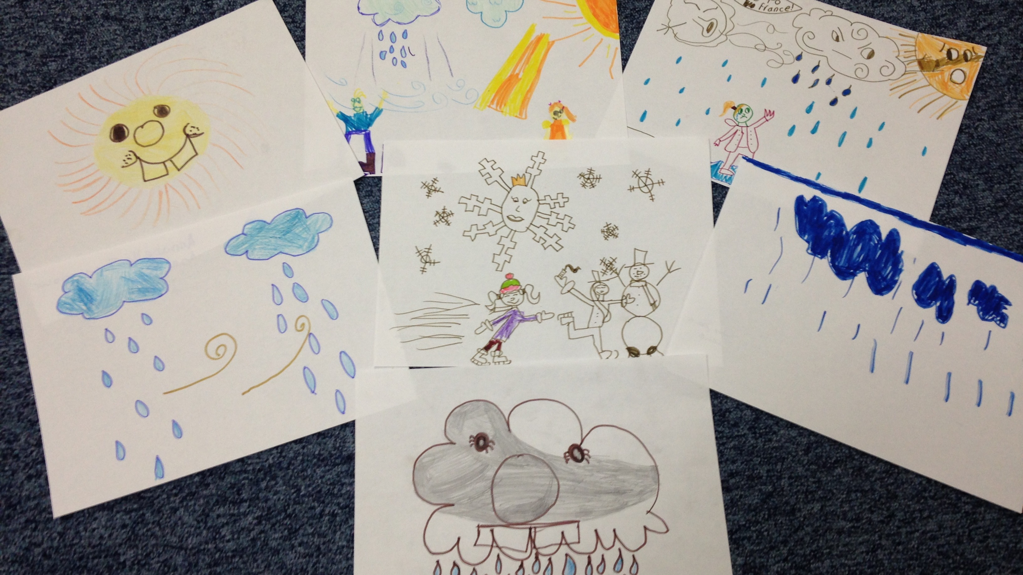 More children's weather pictures arrive in the studio! | ITV News Channel