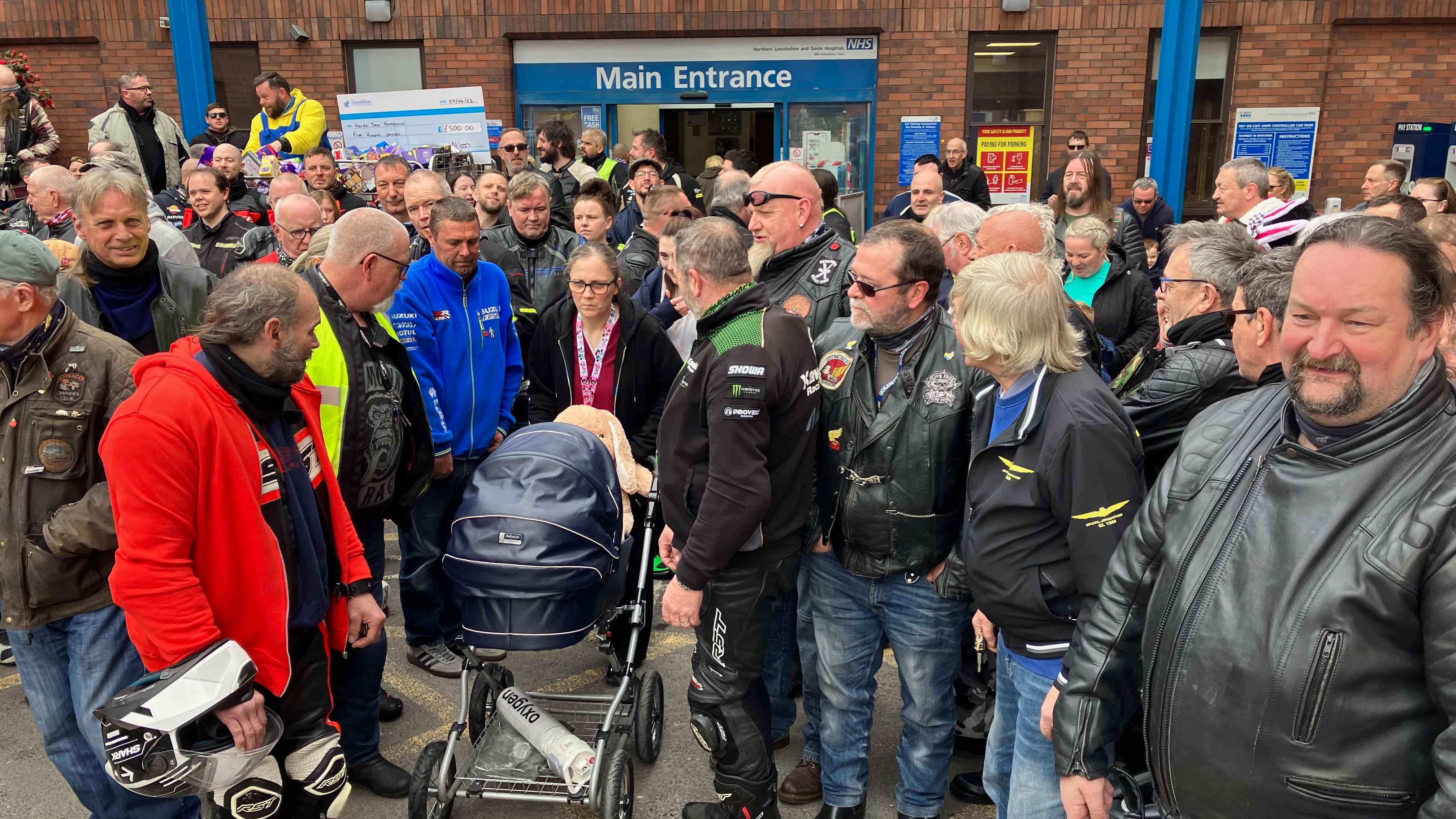 Scunny Bikers roar into Scunthorpe General Hospital's Disney Ward to ...