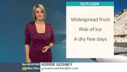 Weather with Kerrie - Sharp frost but dry Monday | ITV News Granada