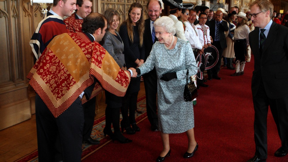 Jubilee pageant circles globe | ITV News Meridian