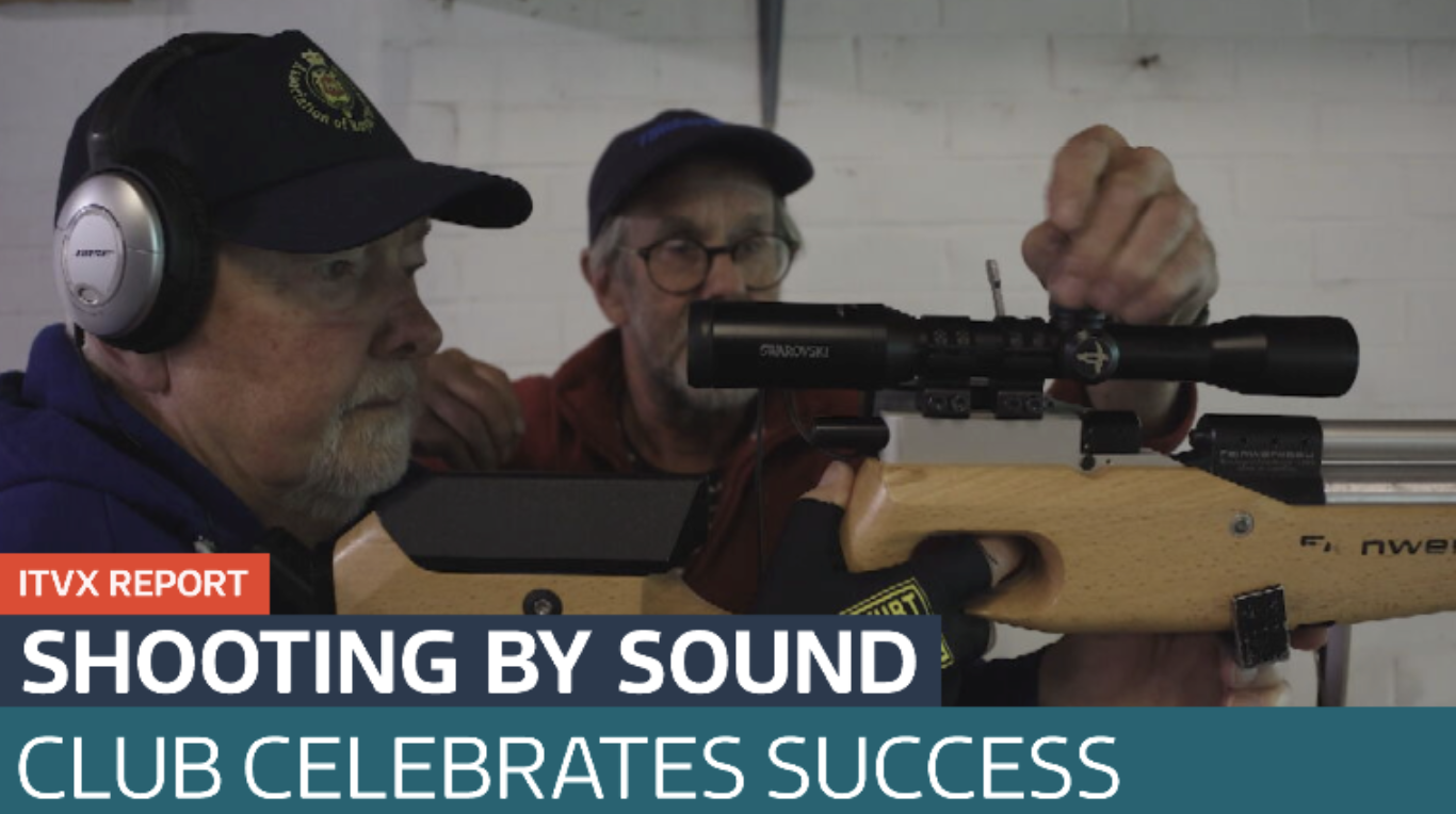 Visually-impaired sharpshooters winning awards at acoustic rifle ...