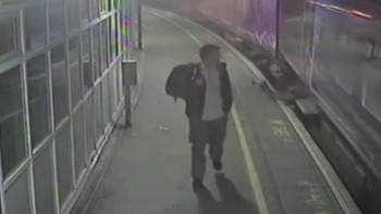 Dramatic footage shows moment man falls under train | ITV News Meridian