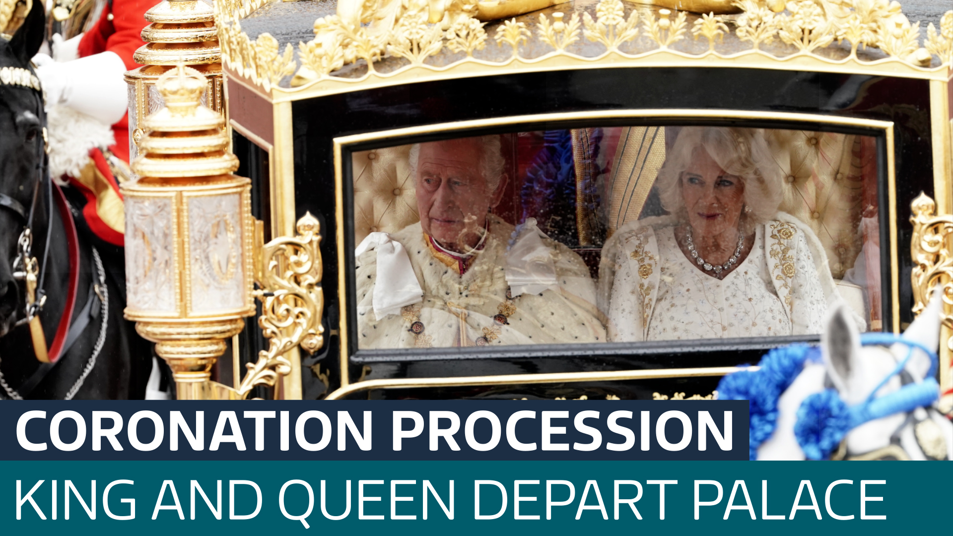 The King's procession: King Charles and Queen Camilla's journey to ...