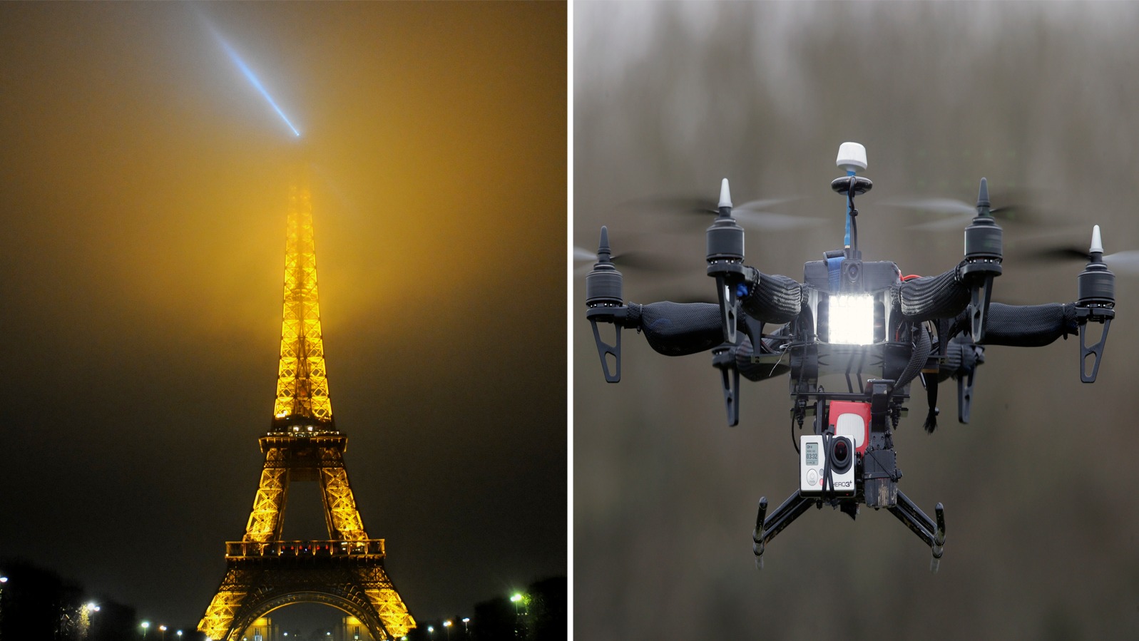 Drones spotted flying over 'sensitive' locations in Paris | ITV News