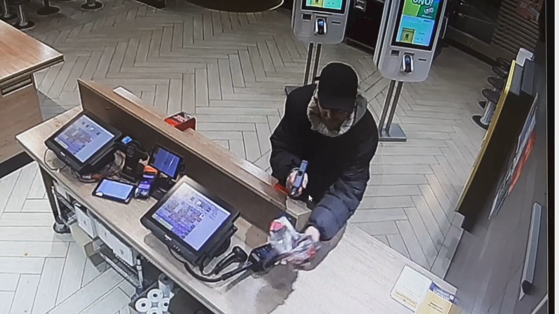 Robber with fake gun terrorises shop workers during two-day crime spree ...