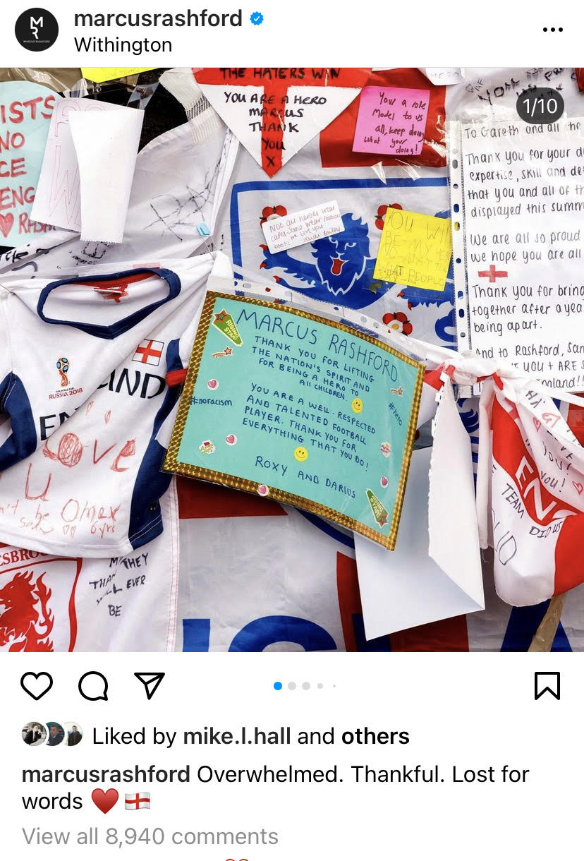 Marcus Rashford: 'Overwhelmed, thankful and lost for words' as hundreds ...