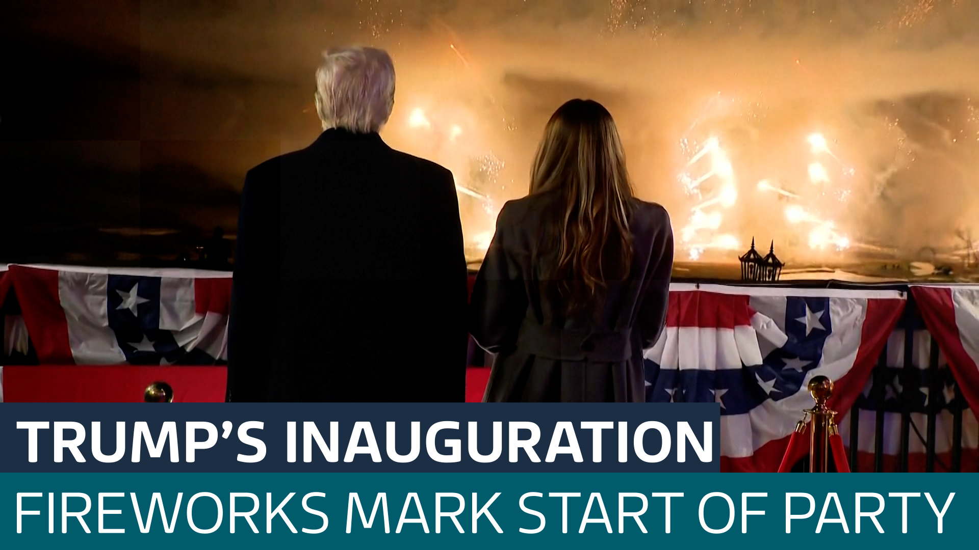 Epic fireworks show launches Donald Trump's inauguration celebrations ...