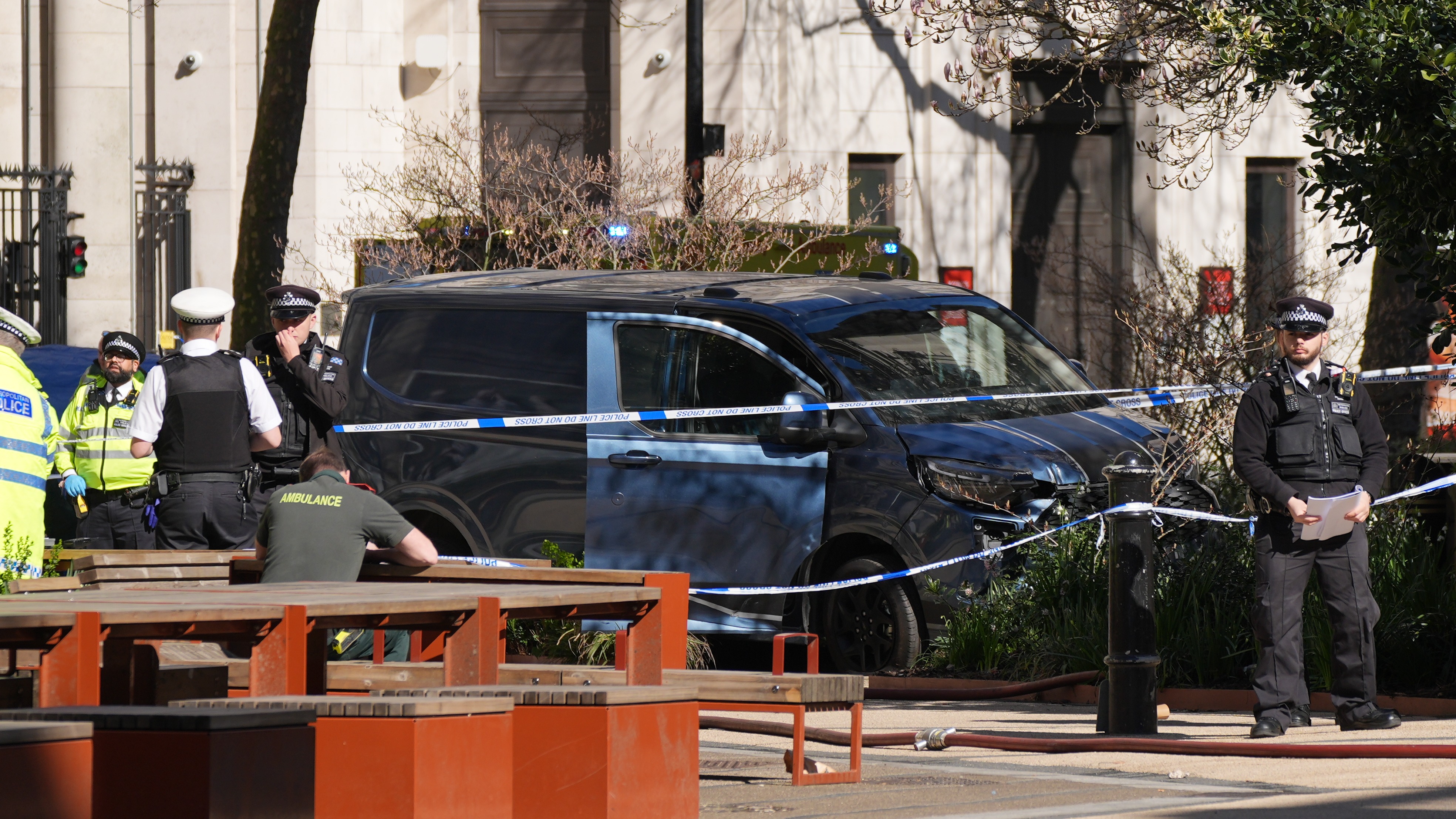 Woman in her 20s dies after van hits three pedestrians in central ...