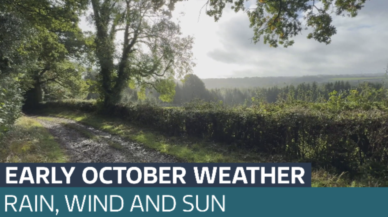 Early October weather highlights: Rain, wind and sun - Latest From ITV News