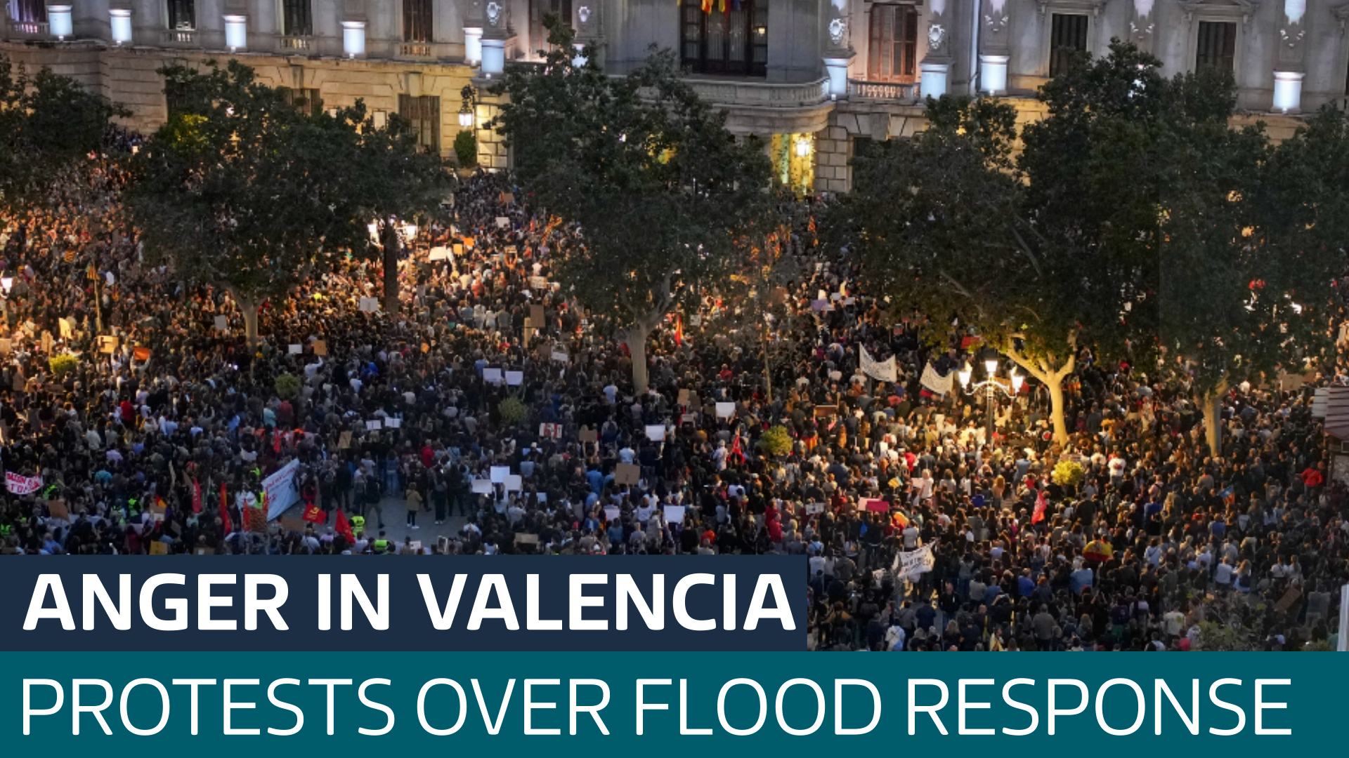 Anger on the streets of Valencia as people protest over government's ...