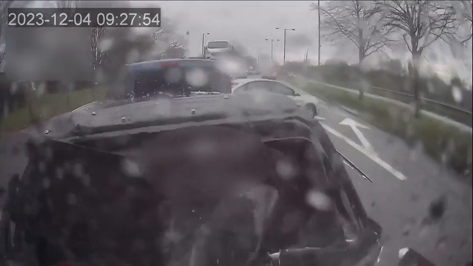 Dashcam footage captures moment lorry driver ploughs into learner in ... Dashcam footage captures moment lorry driver ploughs into learner in ...