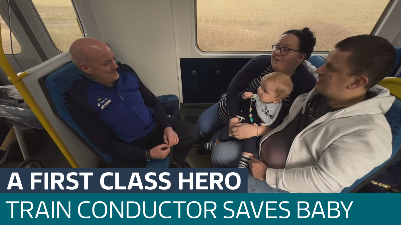 Quick-thinking conductor helps save life of six-month-old passenger ...