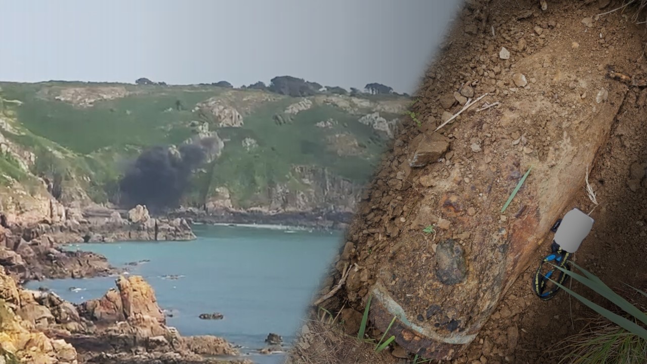 Police detonate 300lb 'unexploded bomb' found on Guernsey beach | ITV ...