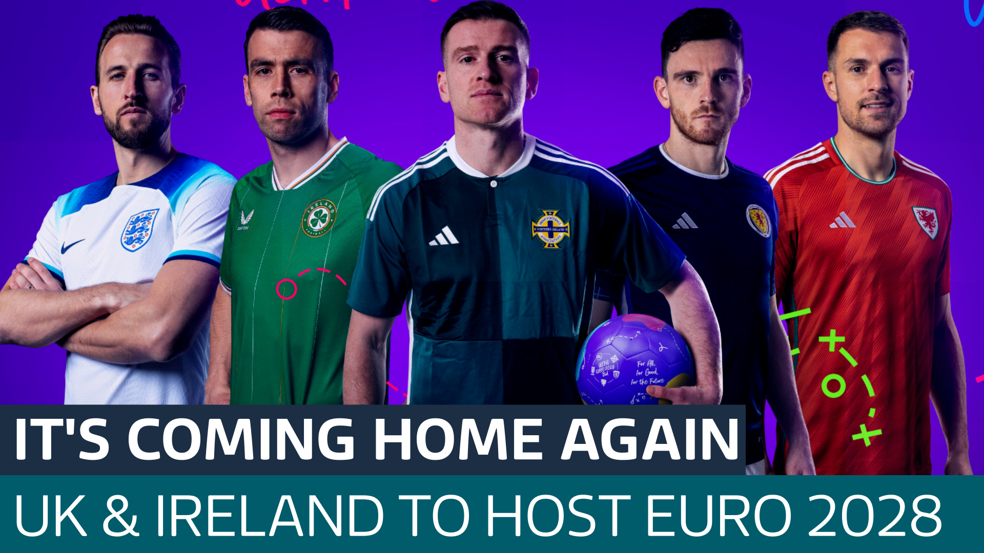 UEFA announces UK and Ireland as hosts for Euro 2028 - Latest From ITV News