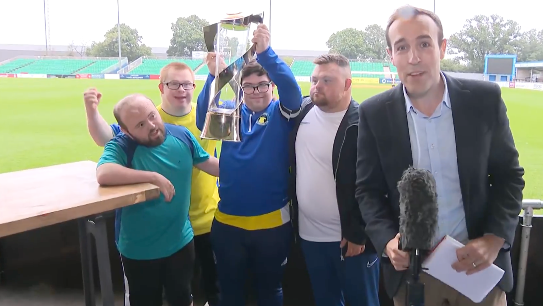 England coach Lee Carsley brings Euros trophy to Solihull Moors down's ...