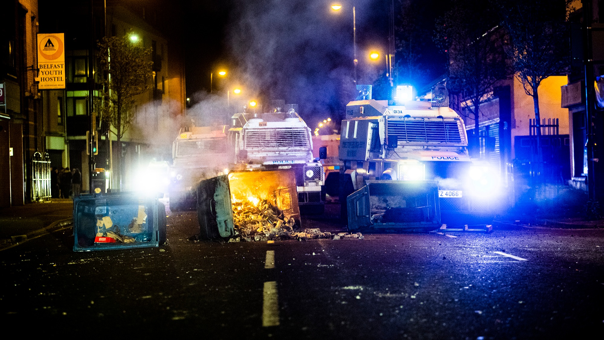 Eight people including boys, 13 and 14, arrested after Belfast riot ...