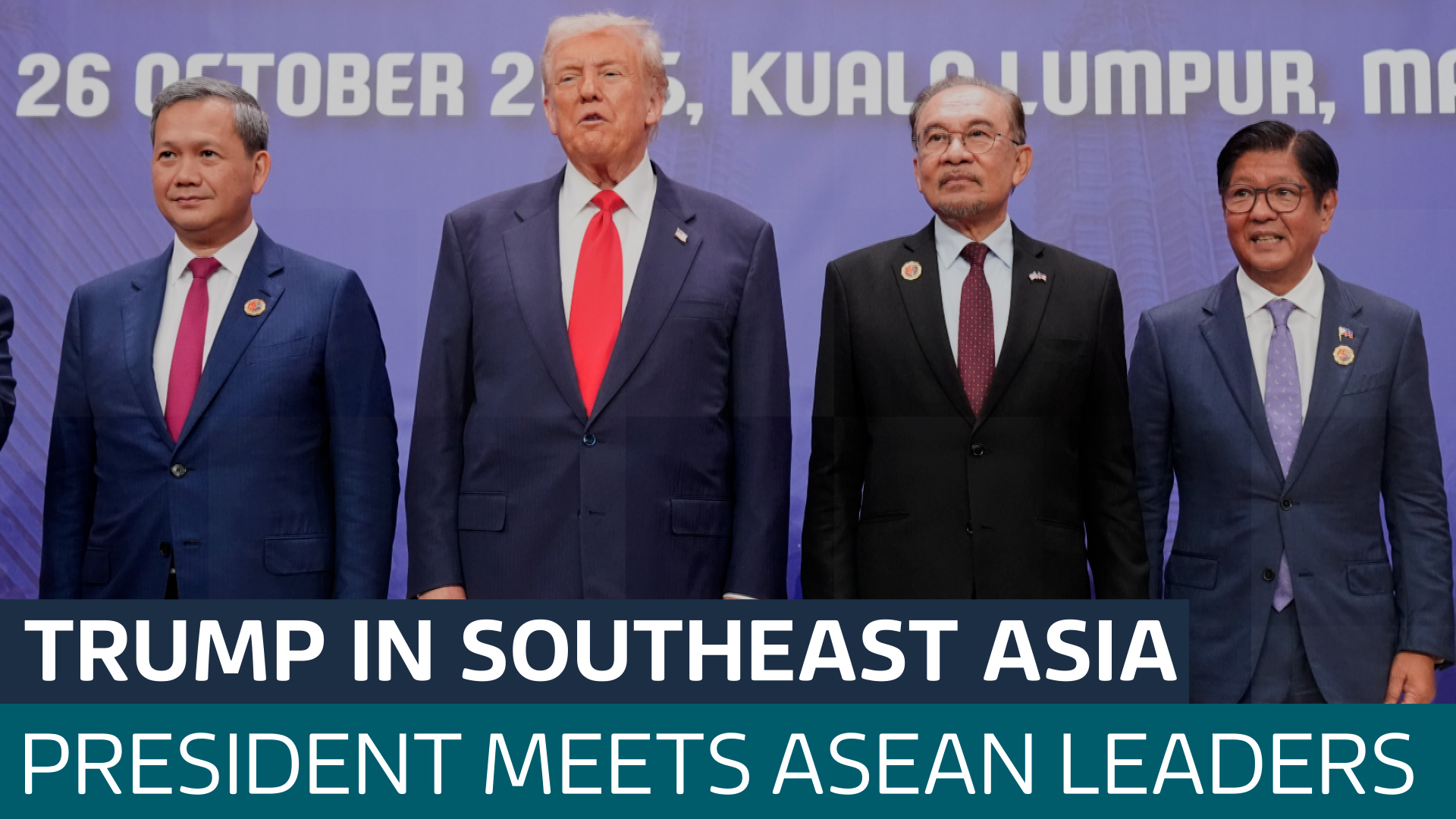 Donald Trump meets Southeast Asian leaders - Latest From ITV News