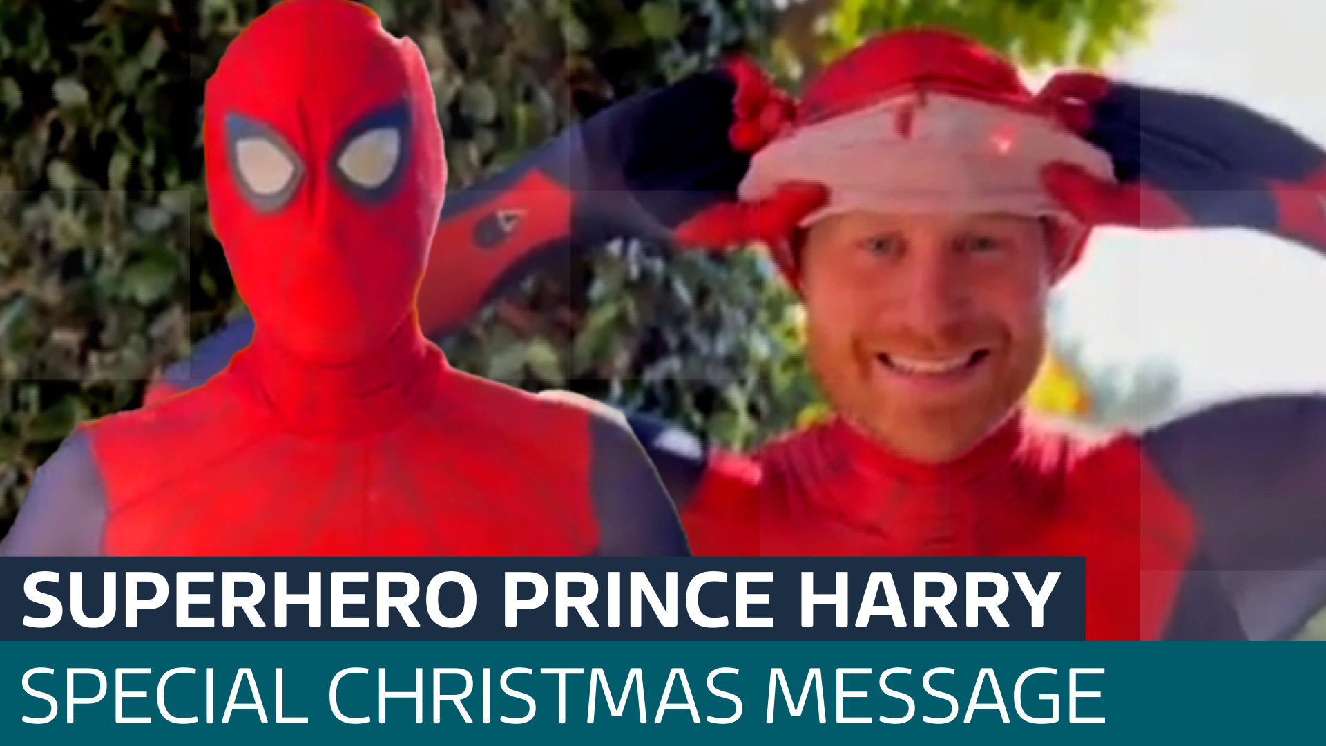 Duke of Sussex dresses as Spider-Man for surprise Christmas message ...