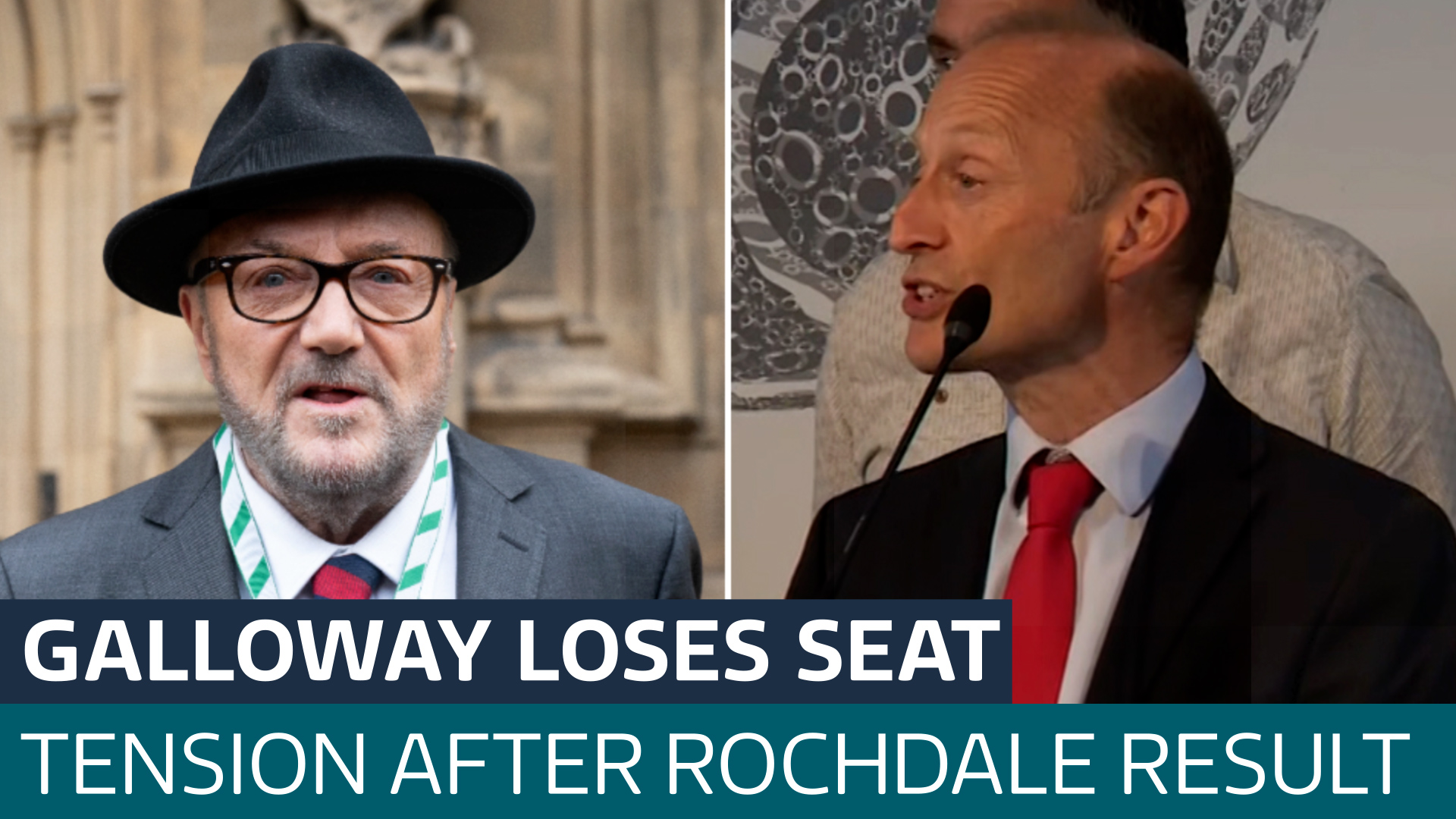 Tense moment after Labour unseats George Galloway in Rochdale - Latest ...