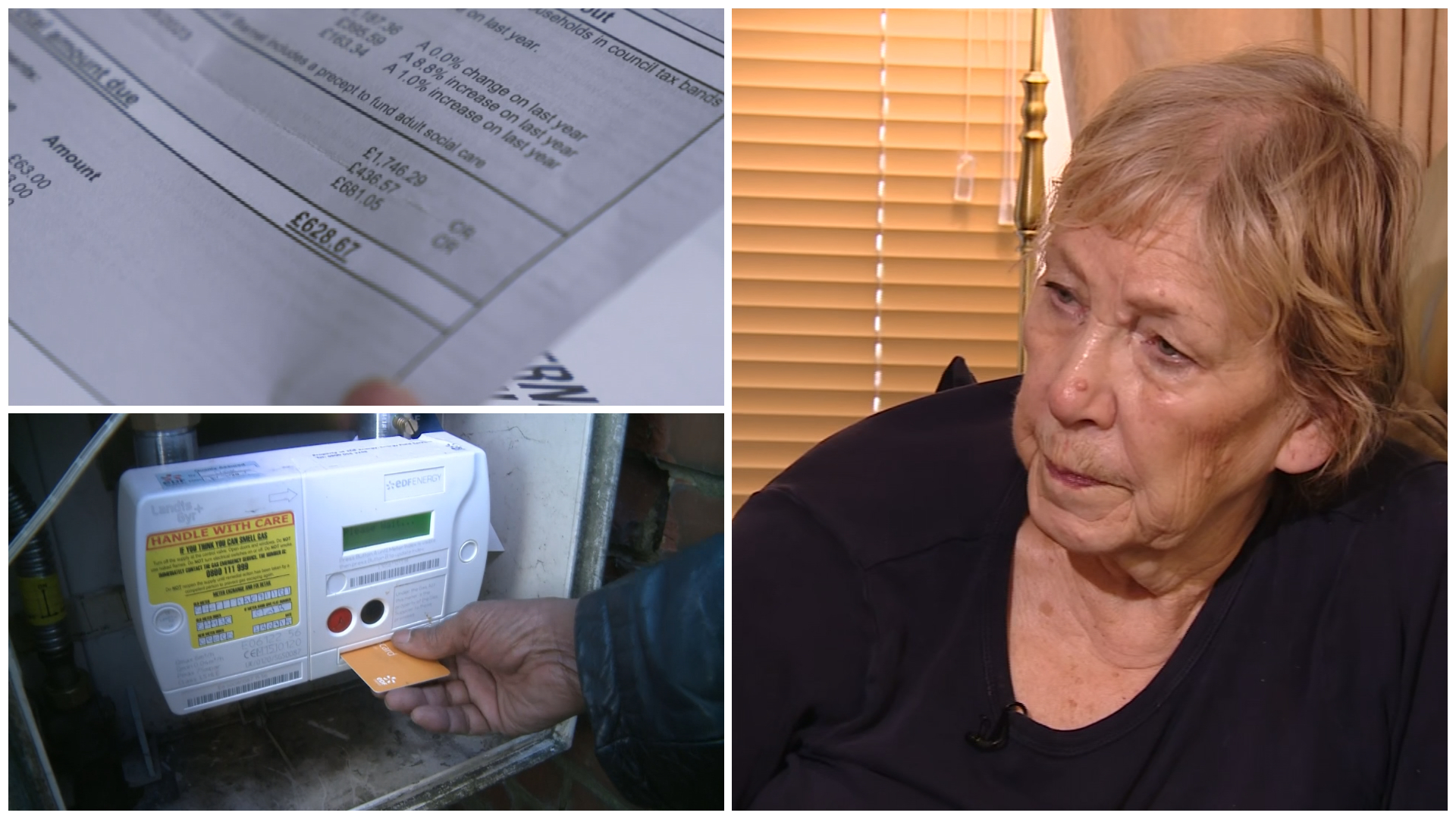 Pensioner left with no light or heating after being forced on to pre ...