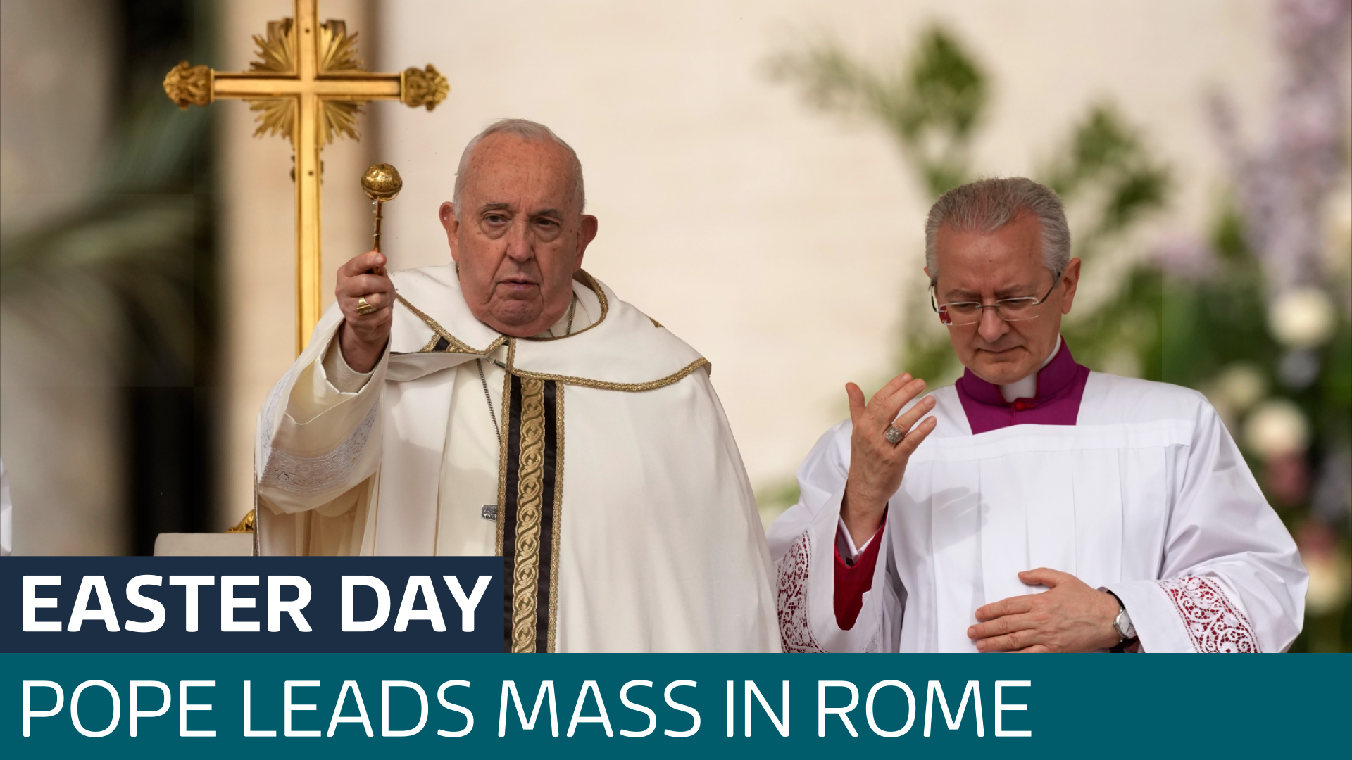 Pope leads Easter Day service after missing Good Friday for health ...