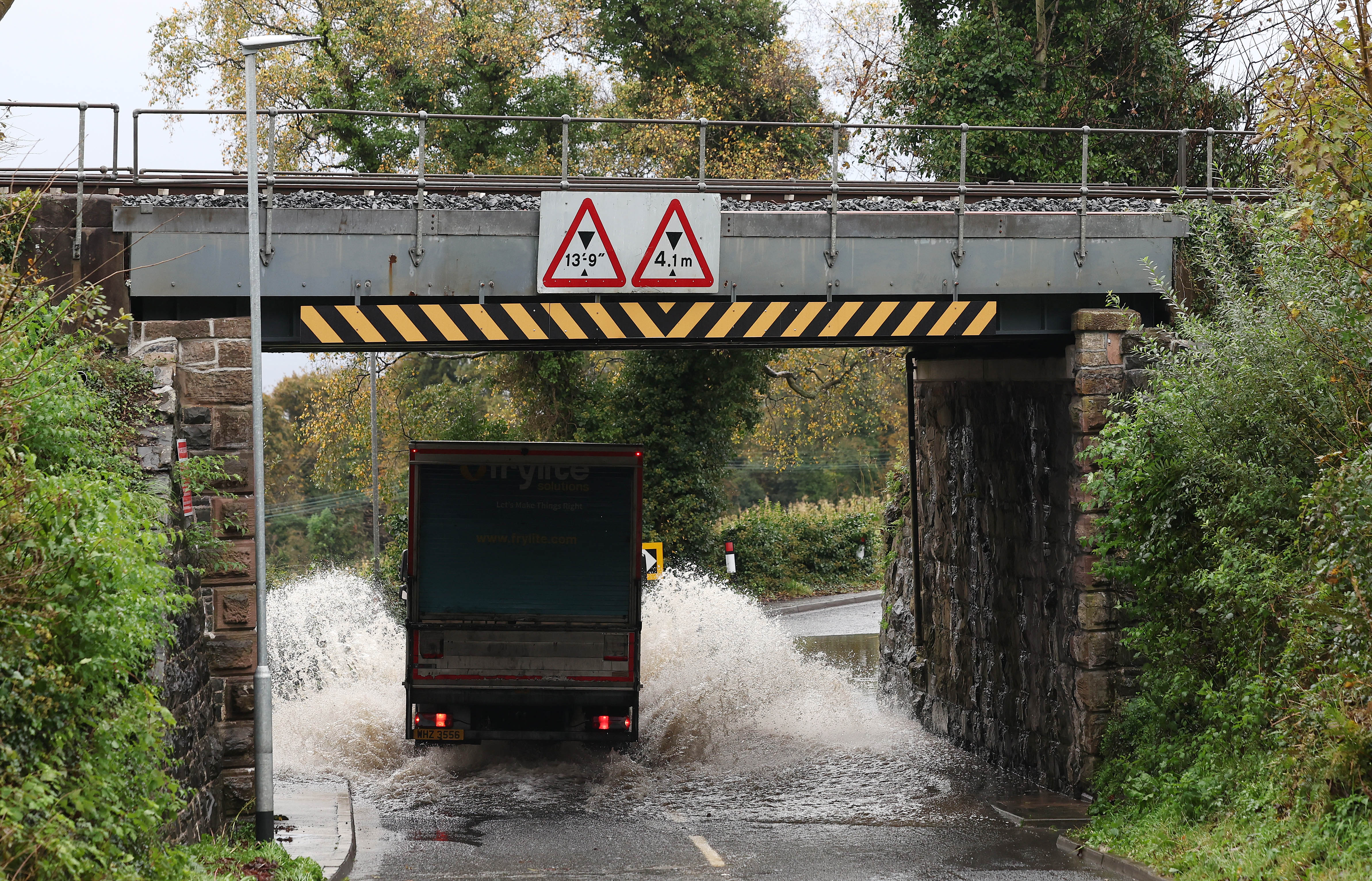 Warning for possible flooding and road closures as heavy rain hits ...