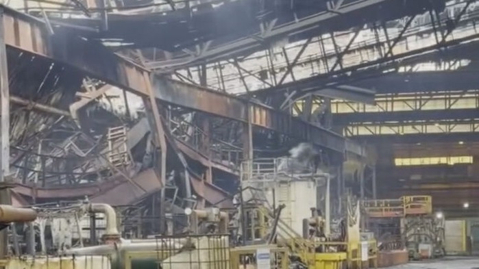 Images reveal extent of damaged caused by fire at Tata Steel | ITV News ...