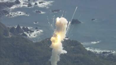 Japan rocket launch ends in failure exploding seconds after takeoff ...