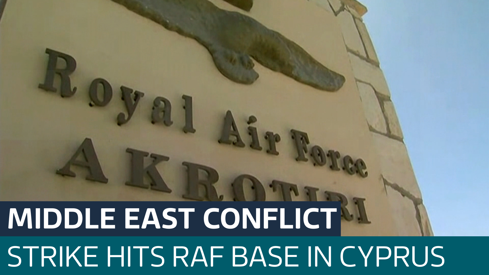 RAF base in Cyprus hit in suspected drone strike - Latest From ITV News