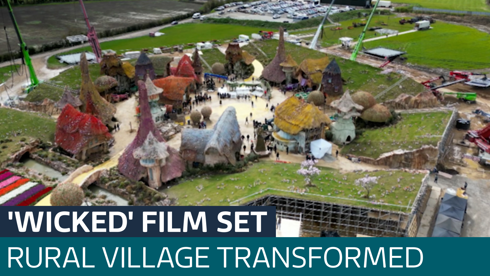 Buckinghamshire village transformed into 'Munchkinland' for filming of ...
