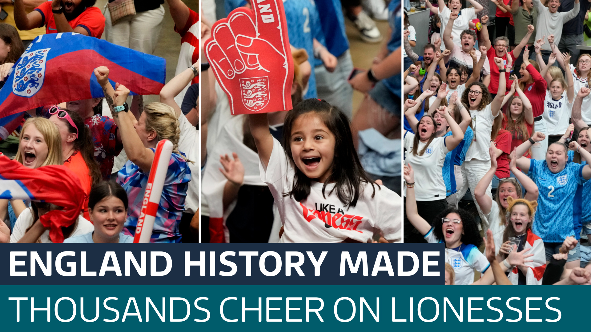 Thousands of England fans celebrate the Lionesses' victory - Latest ...