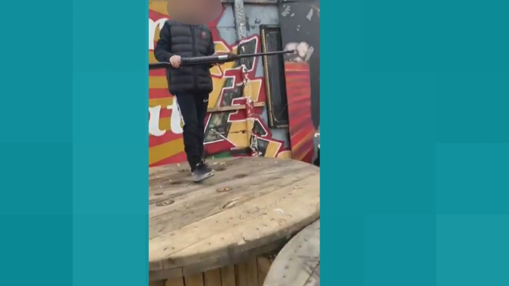 Investigation after footage shows child finding gun | UTV | ITV News