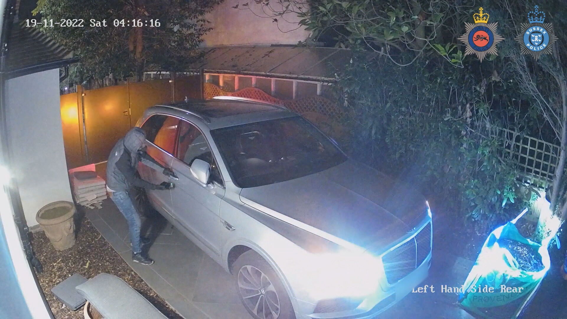 CCTV footage released by Surrey Police shows criminal stealing high ...