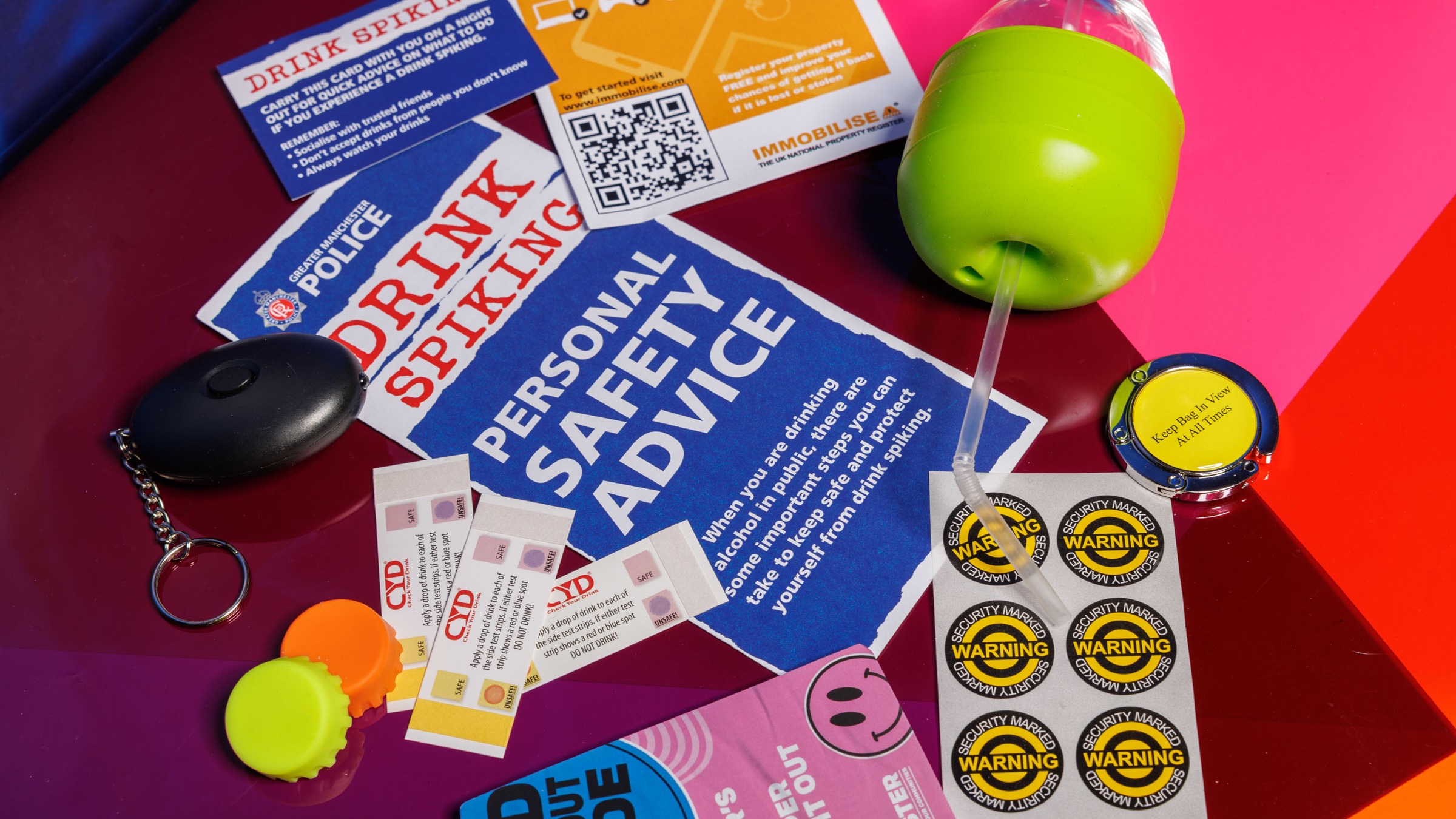 Anti-drink spiking kits among items handed out during Manchester ...