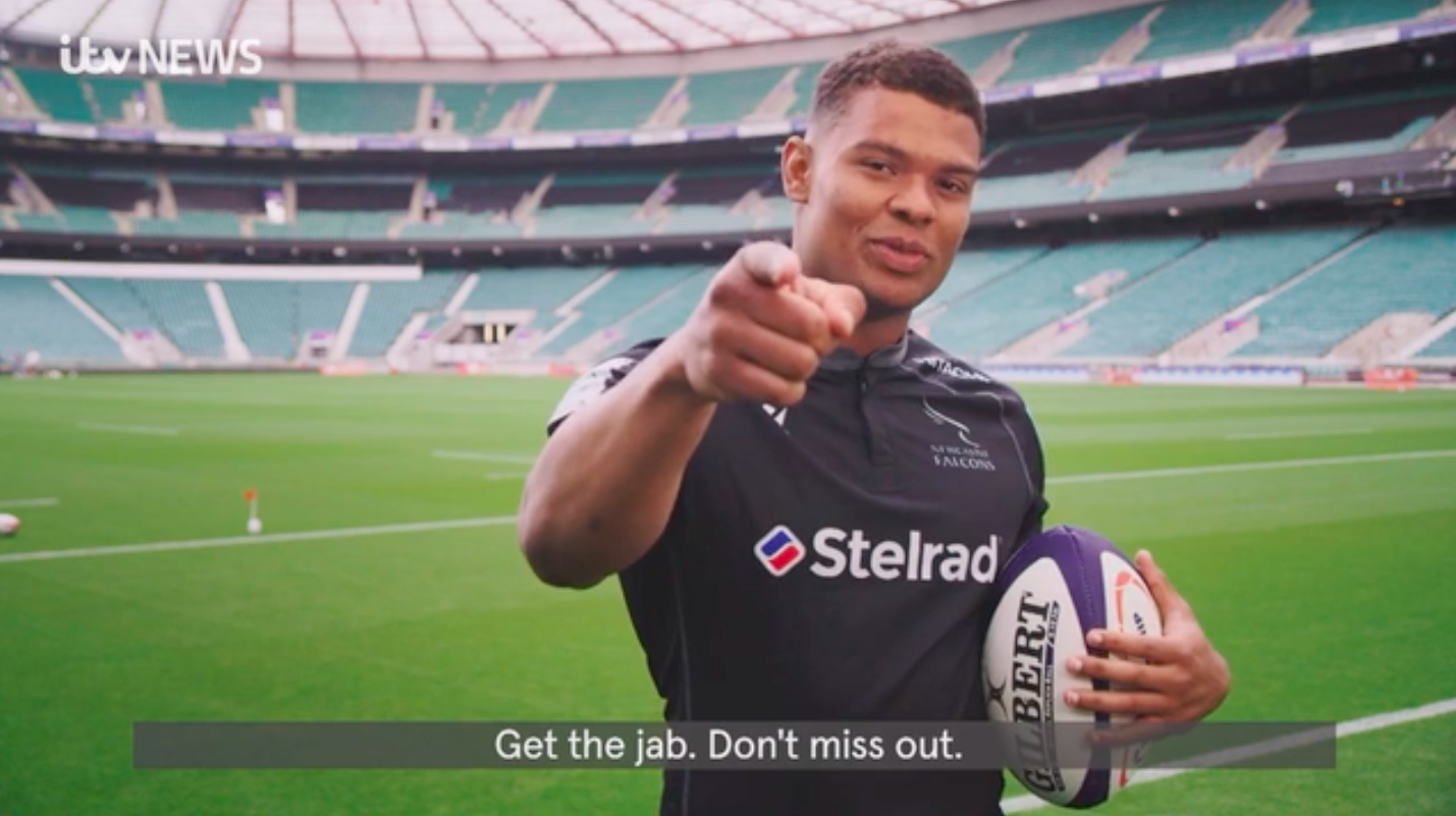 Newcastle Falcons star Nathan Earle features in video encouraging fans ...