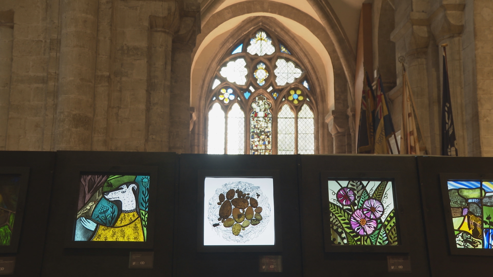 Winchester Cathedral exhibition marks stained glass anniversary | ITV ...