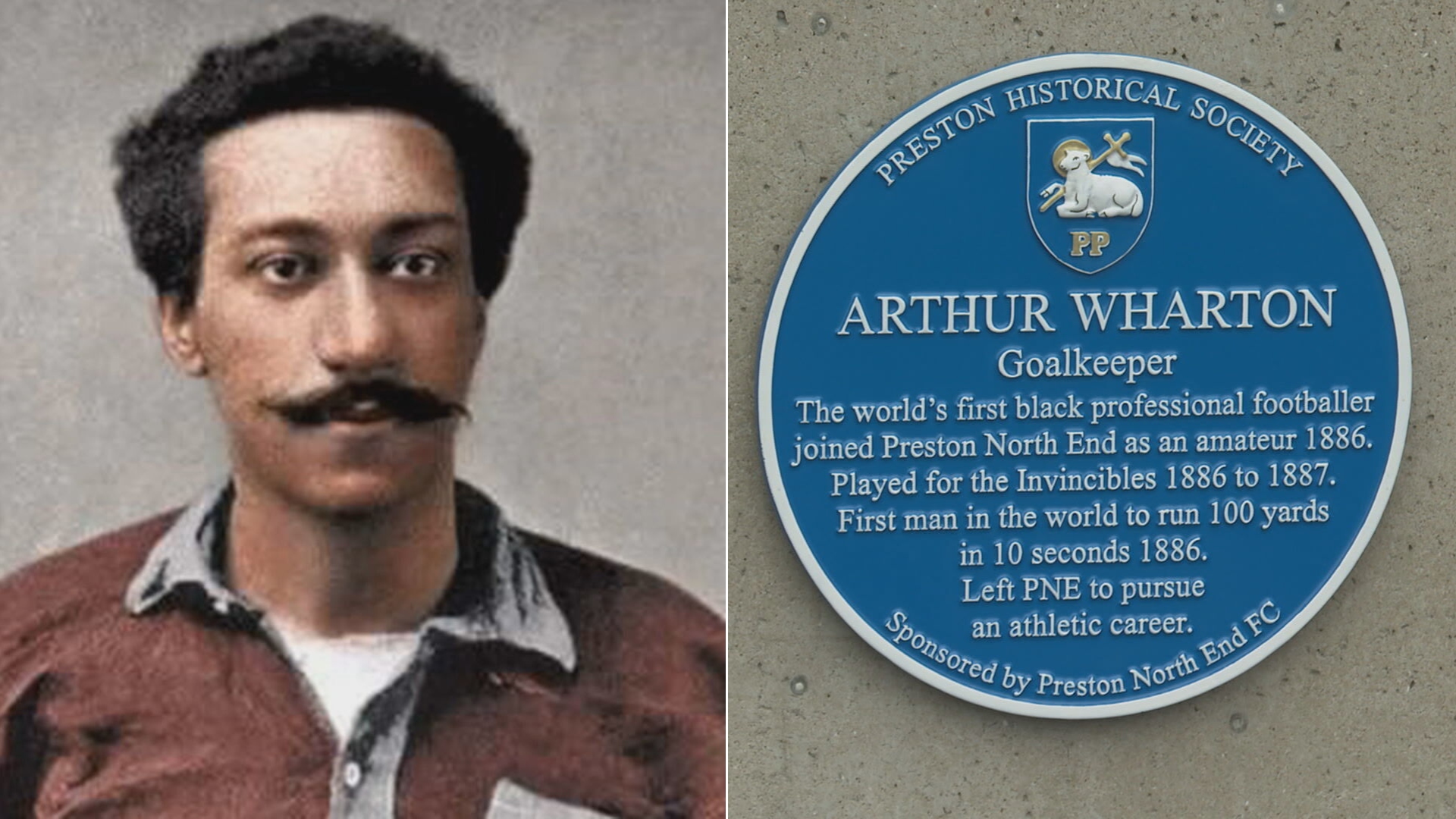 Plaque unveiled for Britain's first black professional footballer in ...
