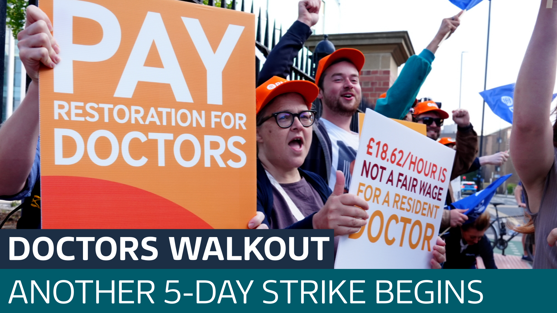 Resident doctors begin 13th strike as pay dispute in England continues ...