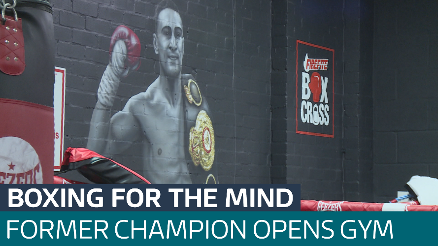 A former boxing champion sets up gym to help people with their mental ...