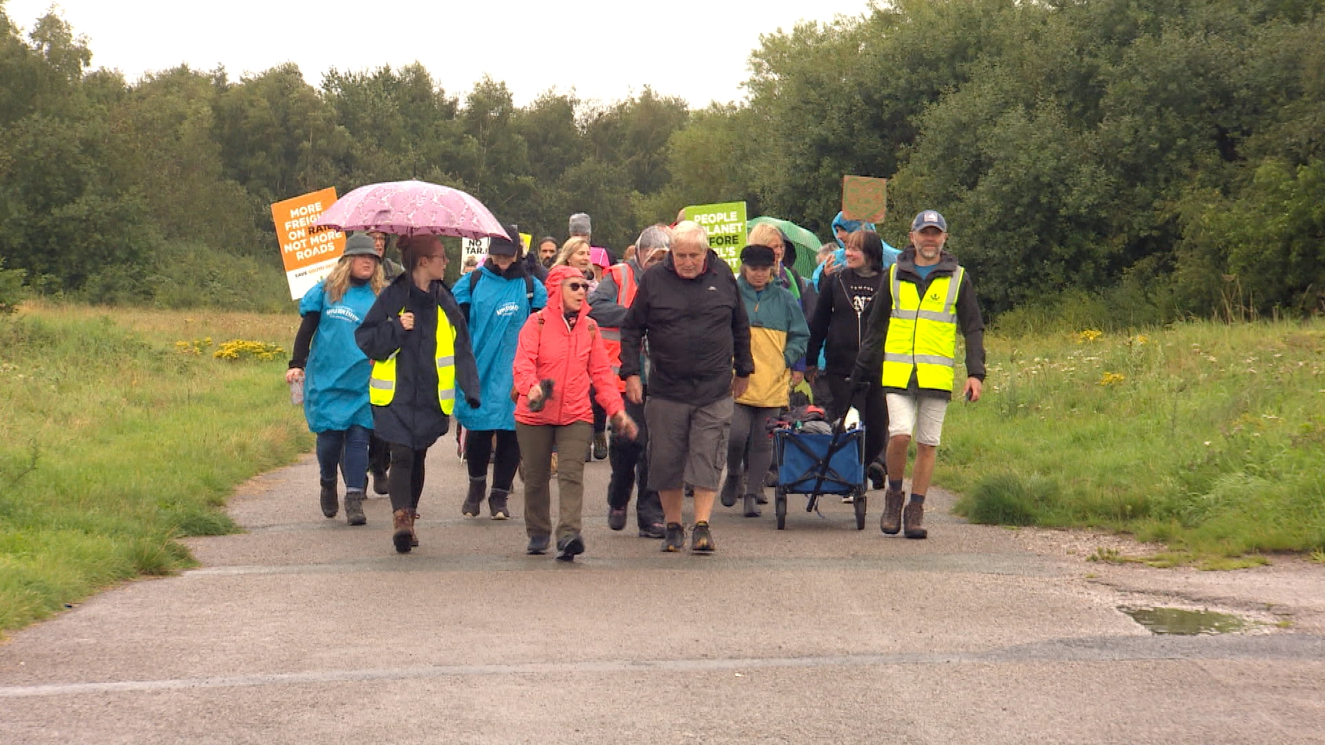 Campaigners march to Liverpool in bid to stop dual carriageway through ...