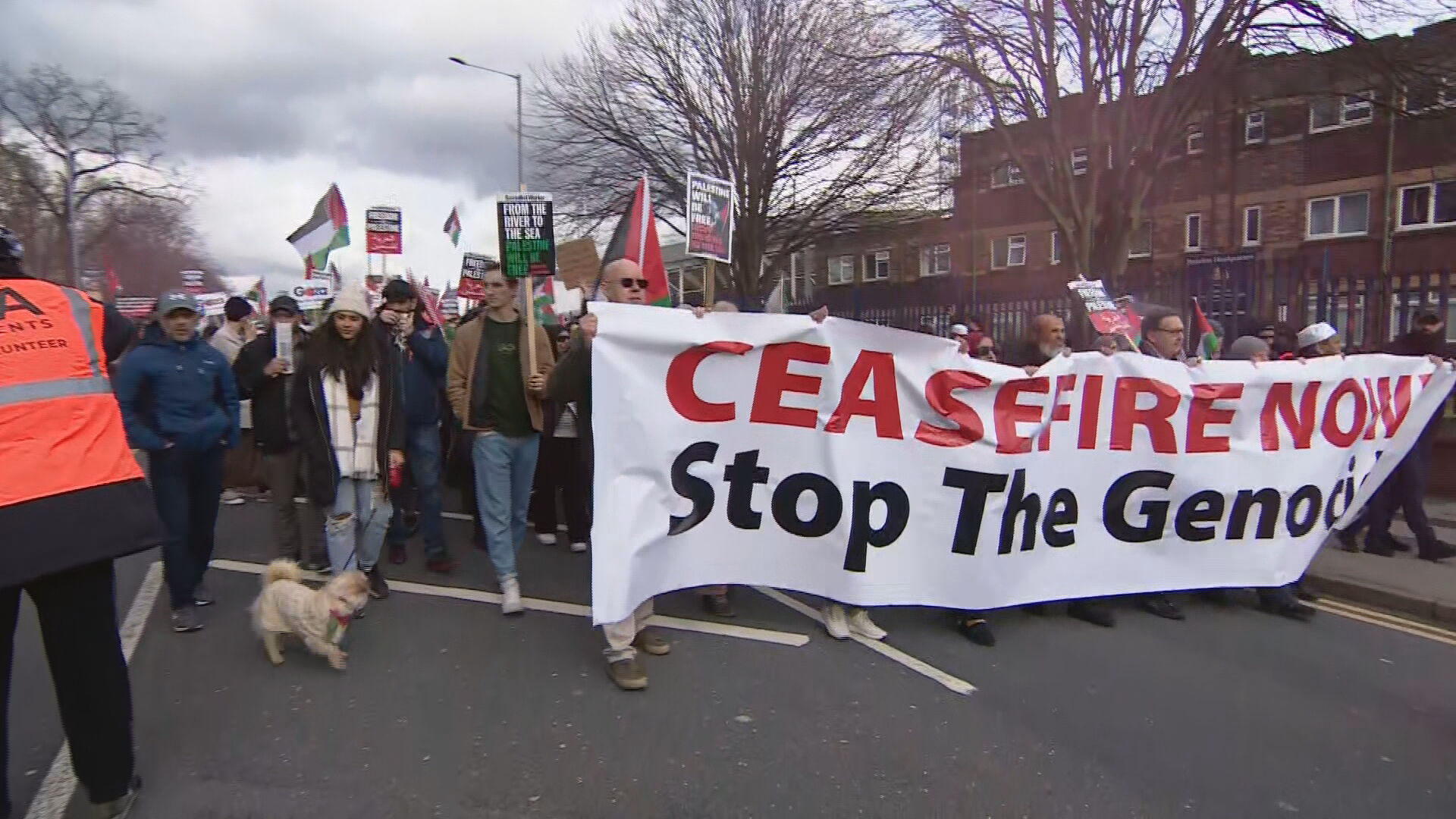 Protestors from across Lancashire march in Preston calling for a ...