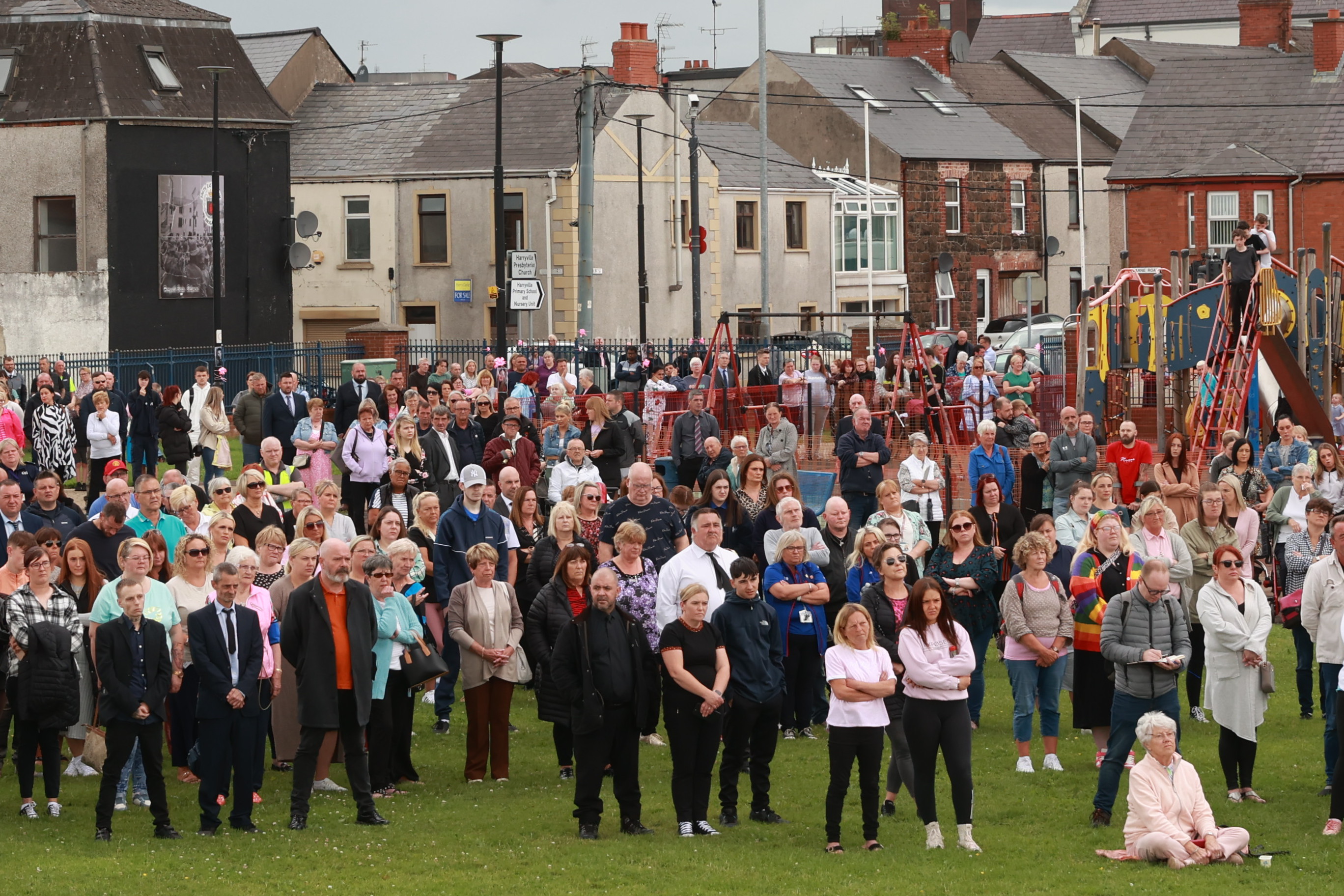 Mourners gather to watch funeral service for murder victim Chloe ...
