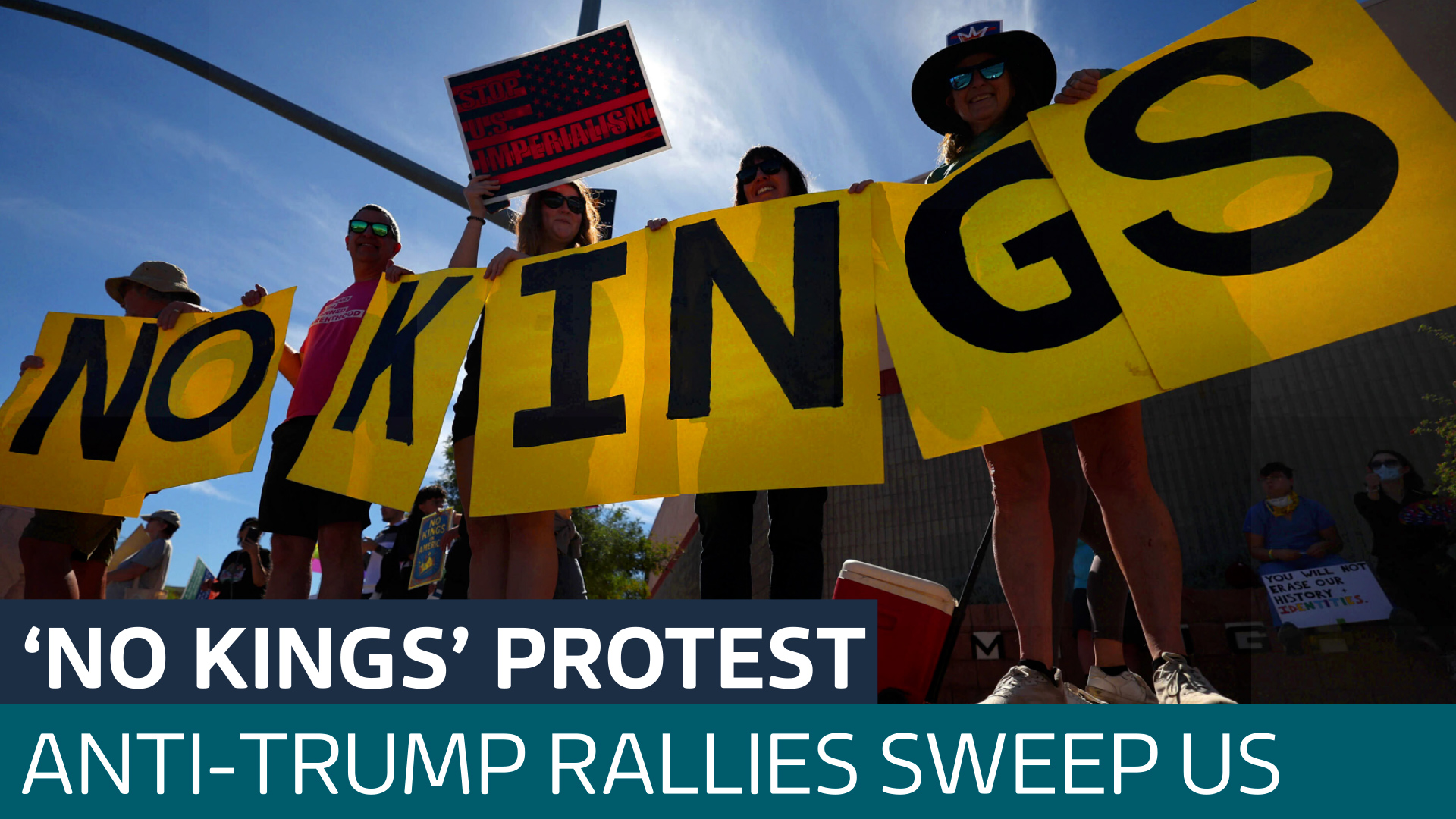 'No Kings' protest: Tens of thousands gather across US for anti-Trump ...