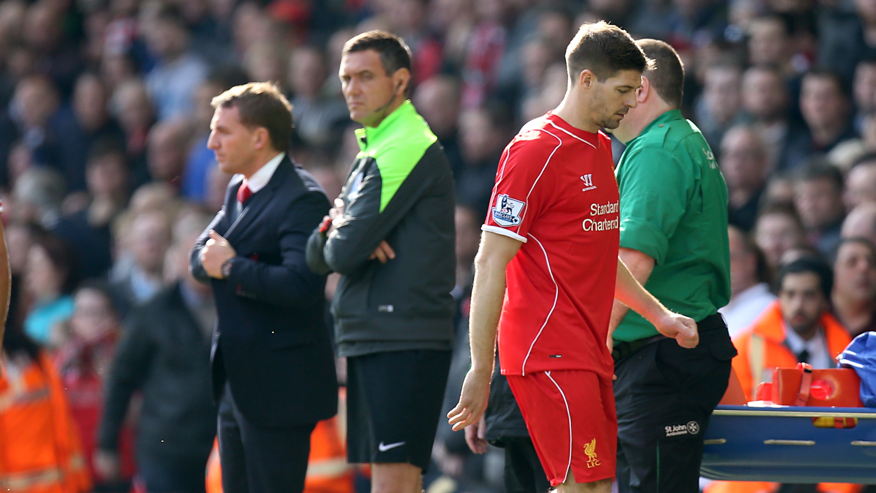 Liverpool boss Rodgers refuses to criticise Gerrard over red card | ITV ...