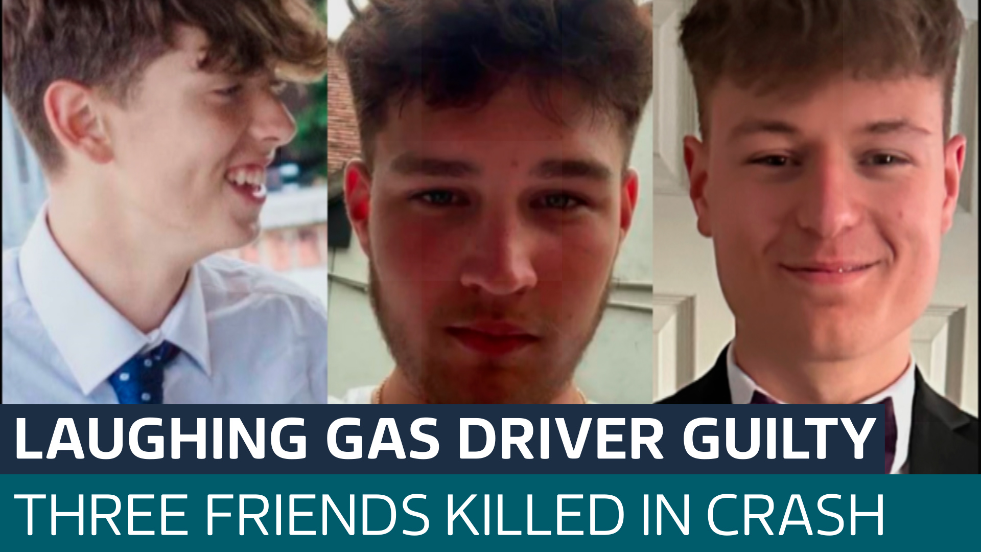 Teenage driver jailed for killing friends after inhaling laughing gas ...