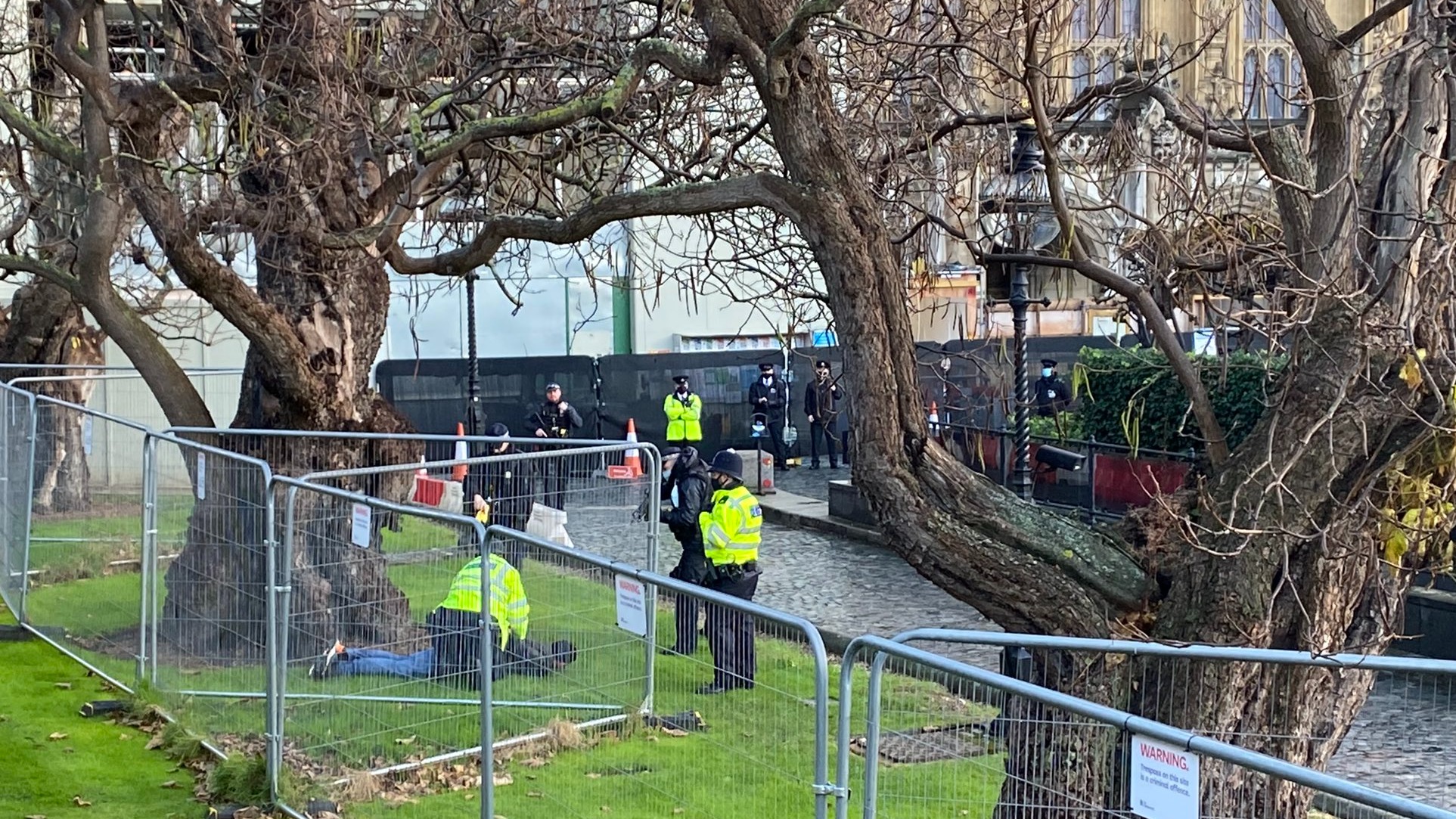 Security Incident At Parliament As Intruder Is Arrested By Armed Police