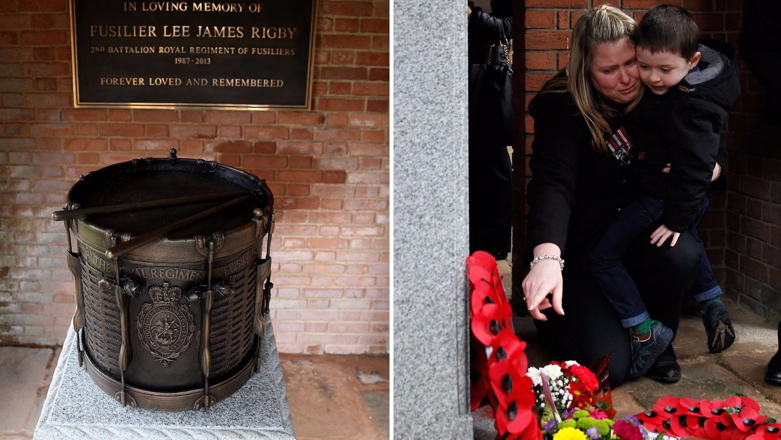 Moving tributes as Lee Rigby memorial unveiled in soldier's hometown ...