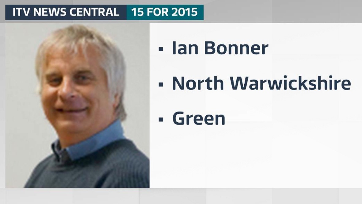 Ian Bonner is standing in North Warwickshire | ITV News Central