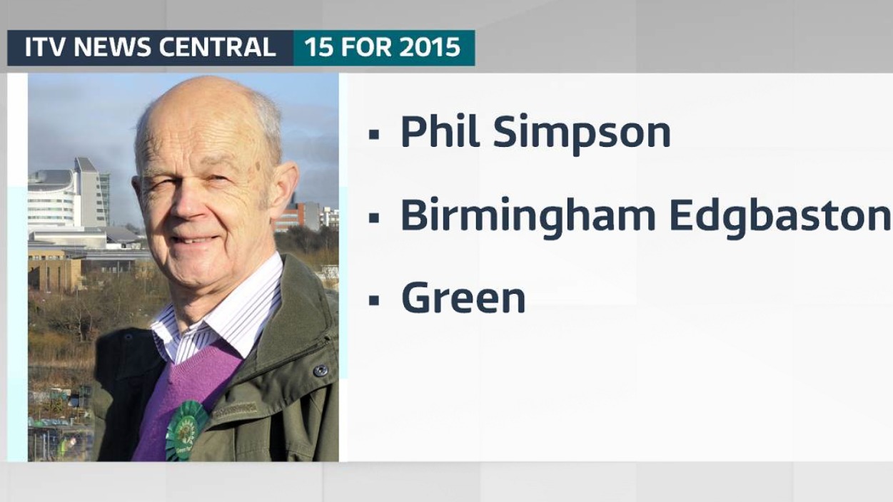 Phil Simpson is standing in Birmingham Edgbaston | ITV News Central