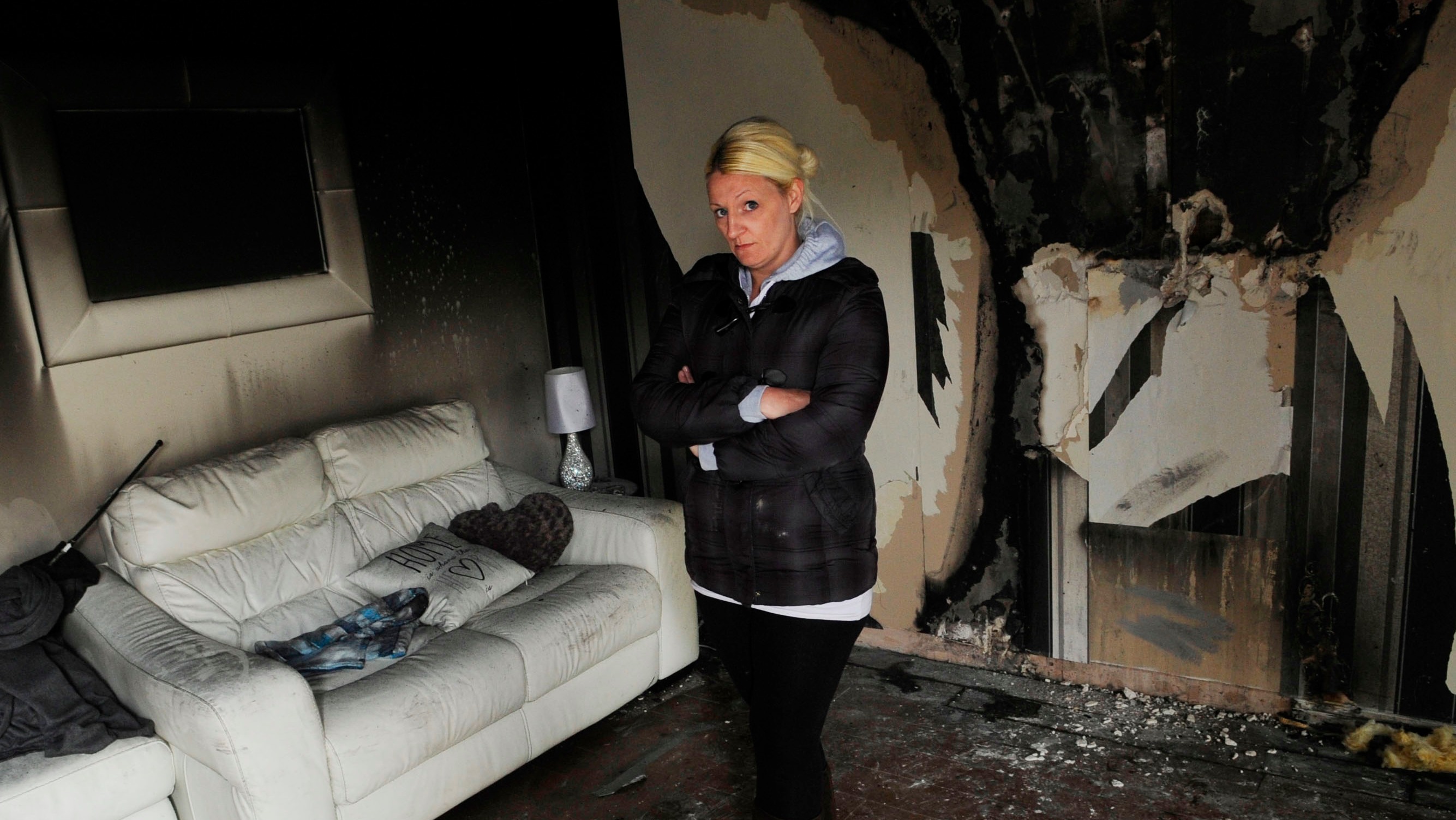 Mum tells how baby nearly died as TV exploded | ITV News Central